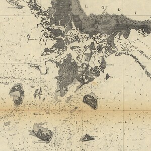 Nautical Charts of Cedar Keys, Florida, Florida, FL 1861. USCS ...