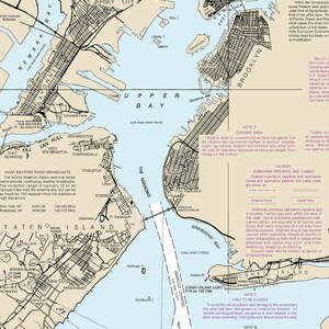 NOAA Nautical Charts of Approaches to New York. Fire Island Light to ...