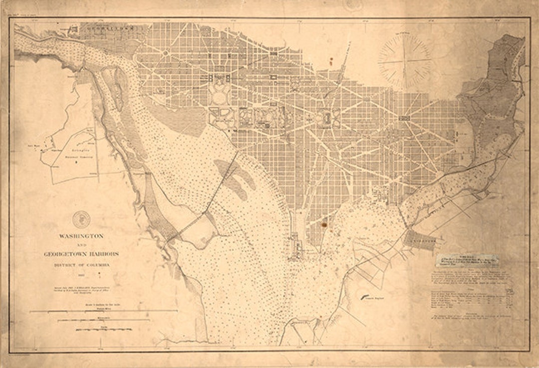 Nautical Charts of Washington and Georgetown Harbors, District of ...