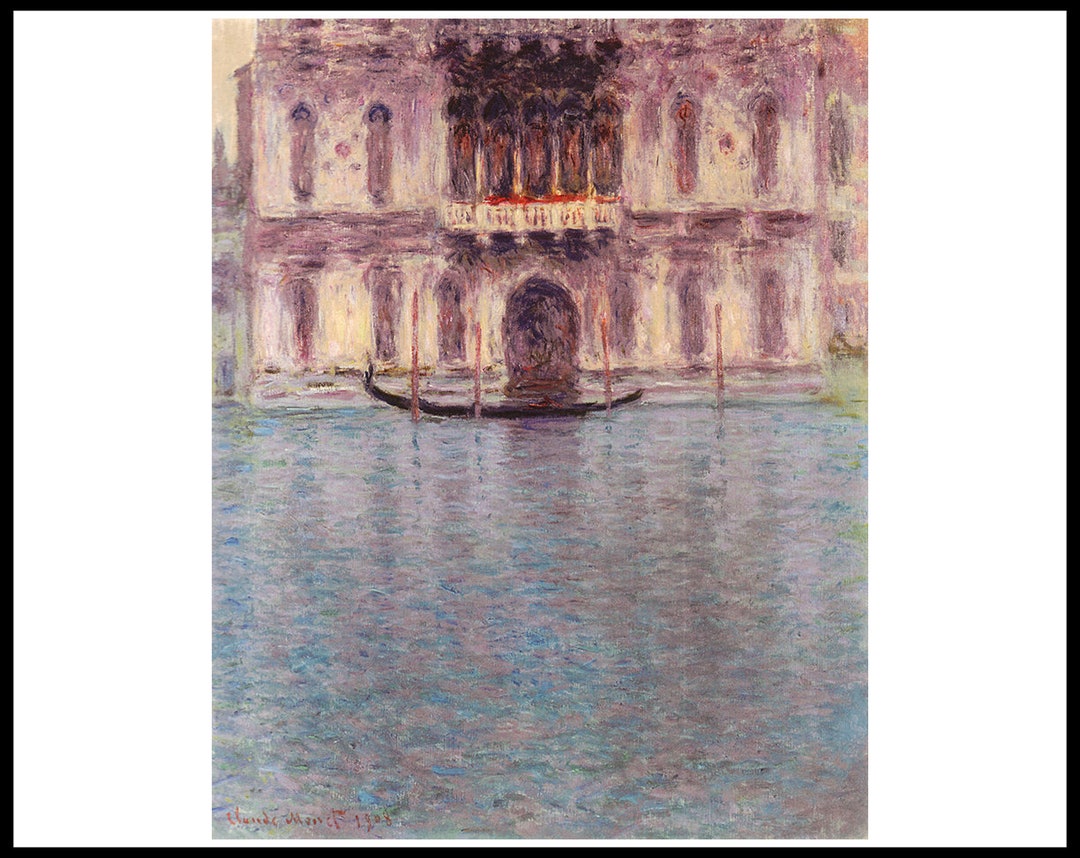 Palazzo Contarini, Venice. Claude Monet. 1908. Vintage Home Deco Style ...