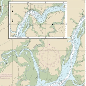 Charleston Harbor South Carolina Nautical Wall Art Reproduction NOAA ...