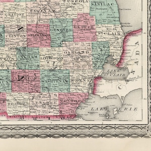 Map of the Wisconsin, Lake Superior and Upper Peninsula, 1864 ...