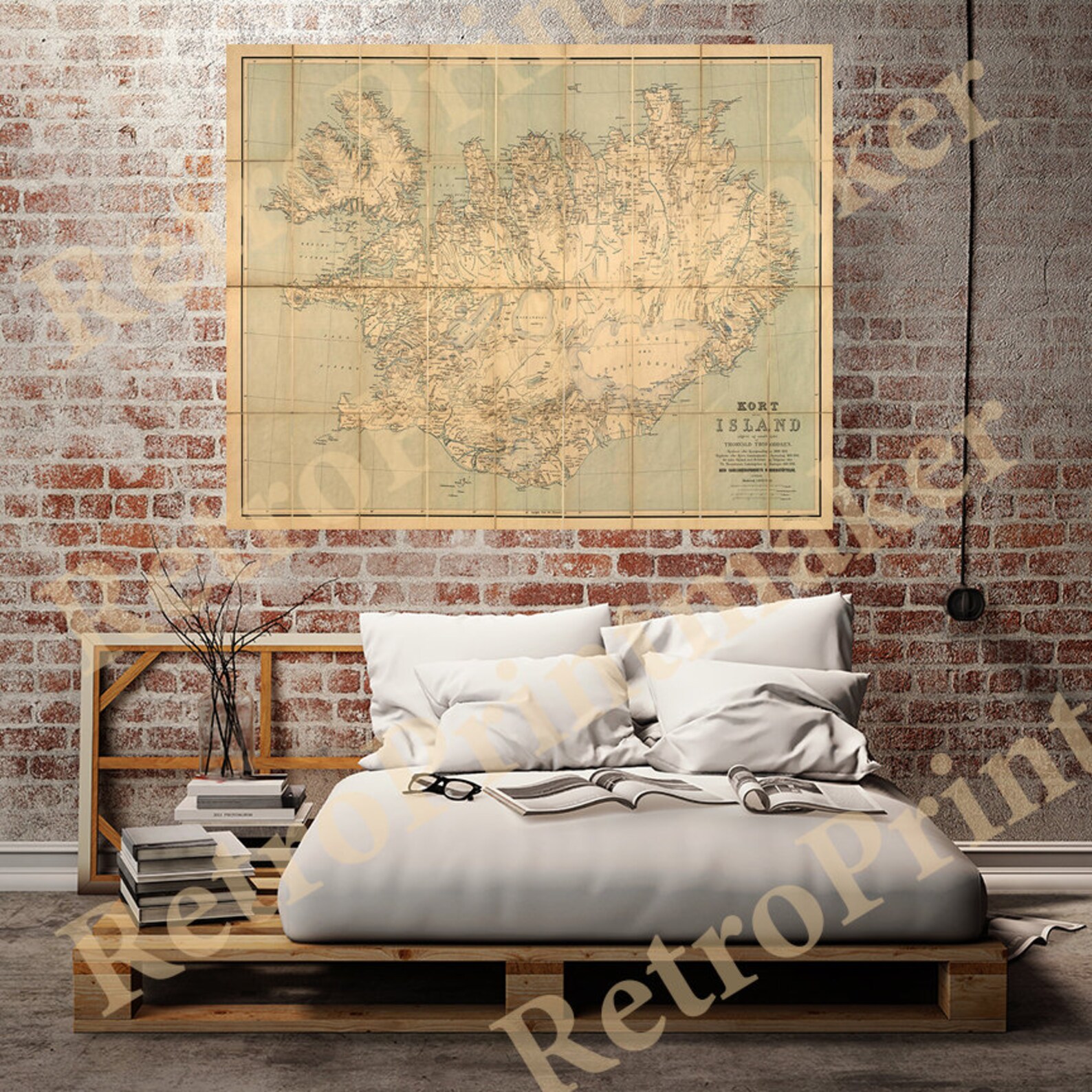 Map of Iceland - 1900. Þorvaldur Thoroddsen. Restoration Hardware Home ...