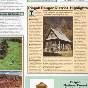 Pisgah National Forest (pisgah Ranger District), North Carolina. Map ...