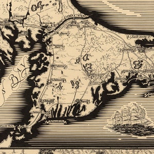 Pictorial Map of Cape Cod: Barnstable County, Massachusetts MA ...