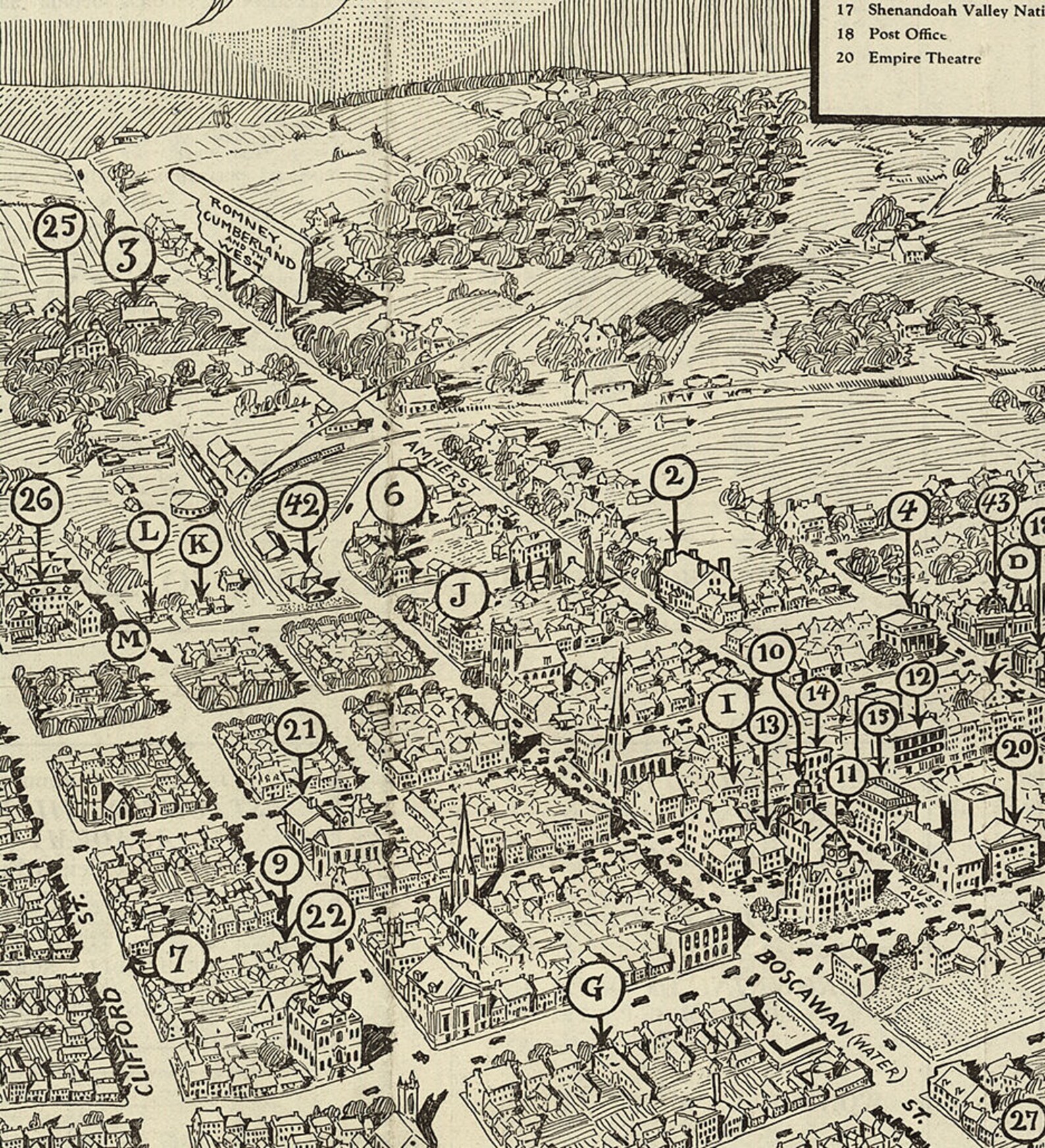 Map of the Winchester, Frederick Co., Virginia Va 1890. Vintage ...
