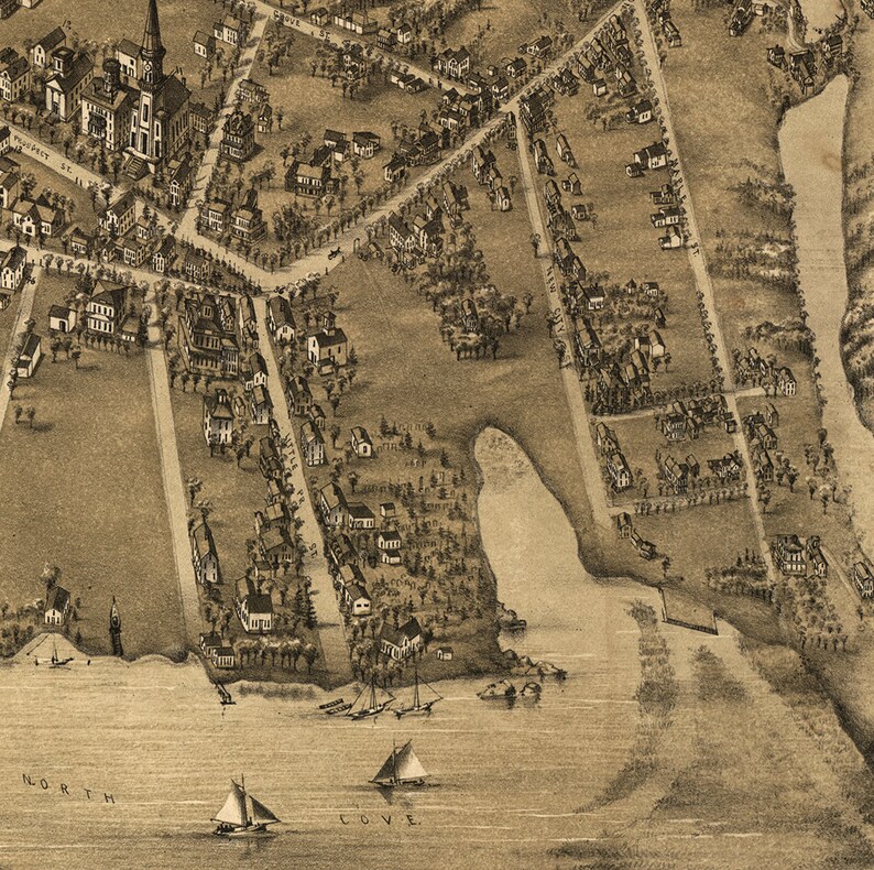 Map of Essex, Centerbrook & Ivoryton, Middlesex Co., Conn., Connecticut ...