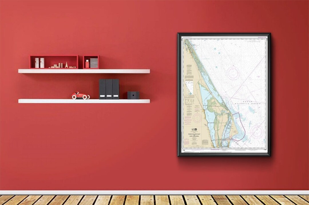 NOAA Nautical Charts of Ponce De Leon Inlet to Cape Canaveral, Florida ...