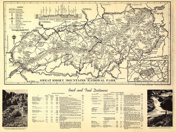 Tennessee Mountains Map