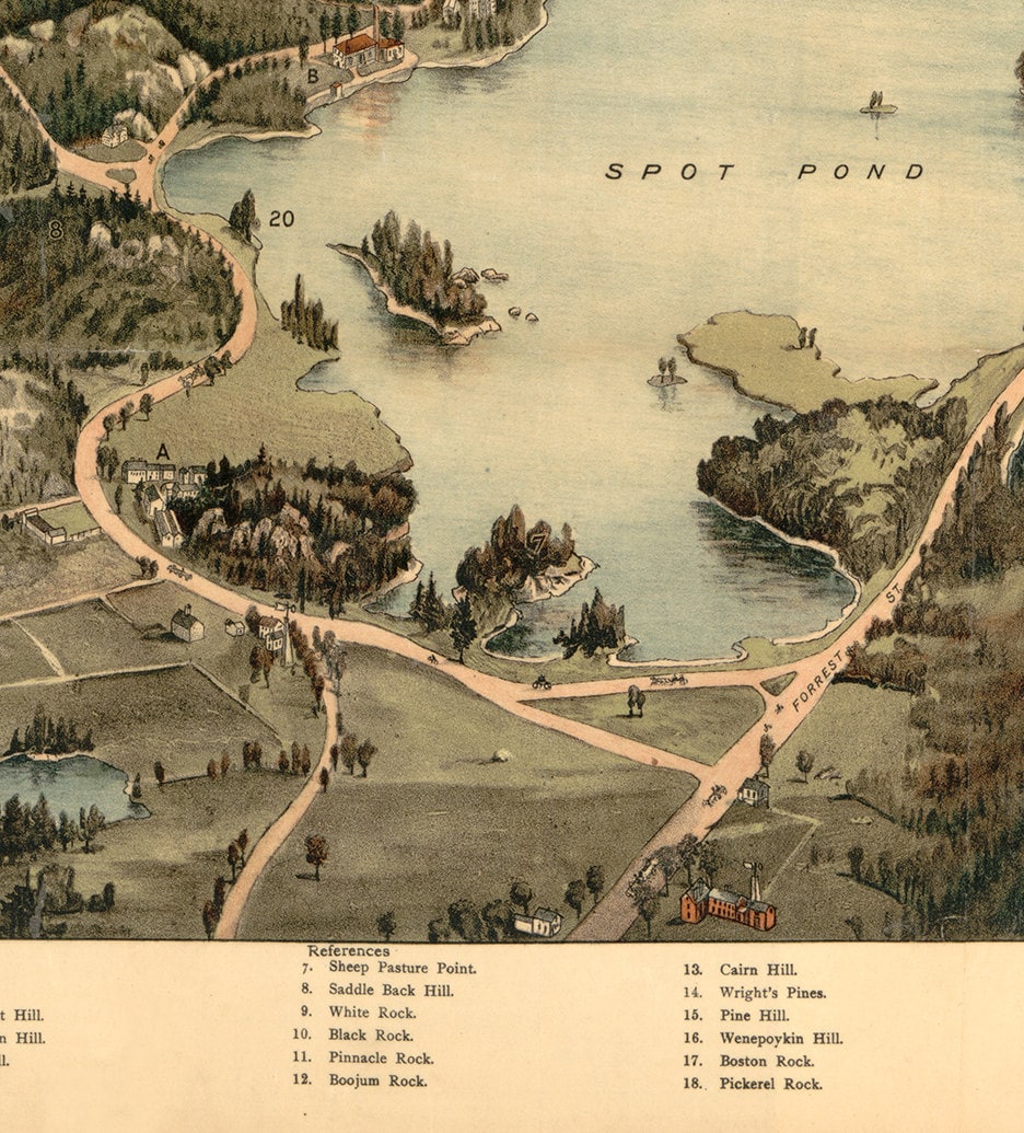 Middlesex Fells Massachusetts MA. 1903. Vintage - Etsy