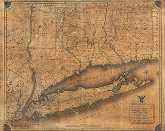 Long Island Map - Etsy