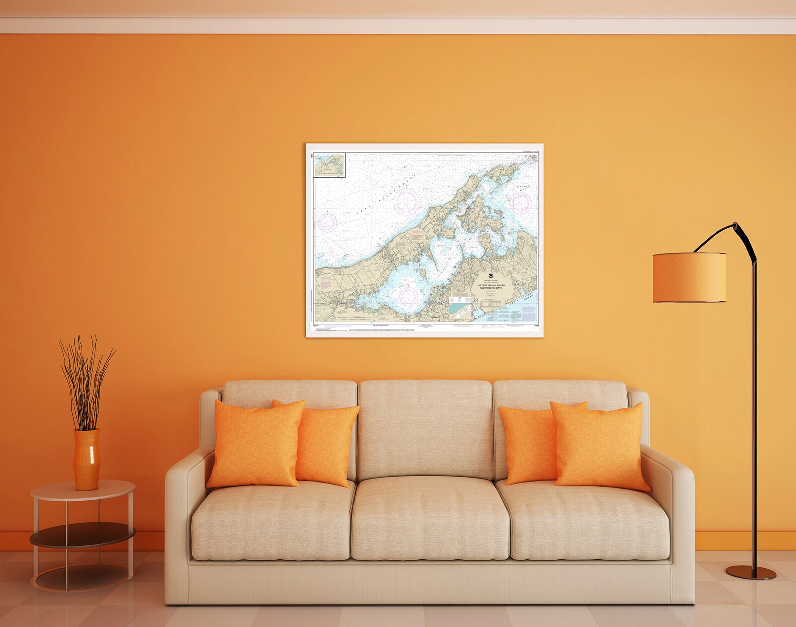 Nautical Charts of Shelter Island Sound and Peconic Bays. | Etsy