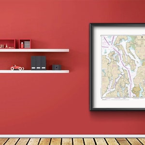 Nautical Charts of Puget Sound - Northern Part. 18441. Washington ...