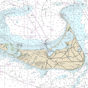 Nautical Charts of Nantucket Sound and Approaches 13237. Massachusetts ...