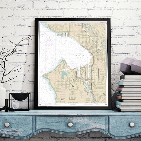 Seattle Map - Etsy