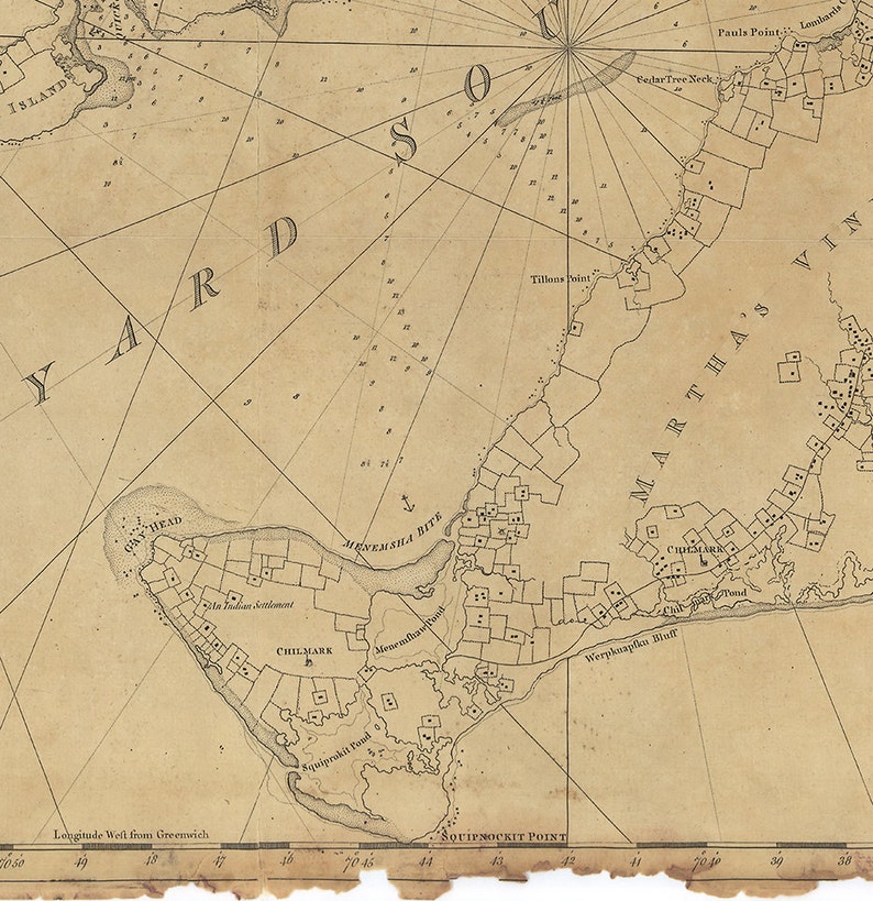 Nautical Charts of Buzzards Bay and Vineyard Sound, Massachusetts, MA ...