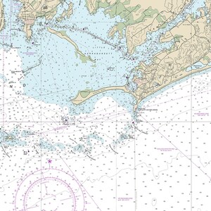 Nautical Charts of Fishers Island Sound 13214 New York. Rhode Island ...
