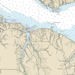 Nautical Charts of Neuse River and Upper Bay River, North Carolina ...