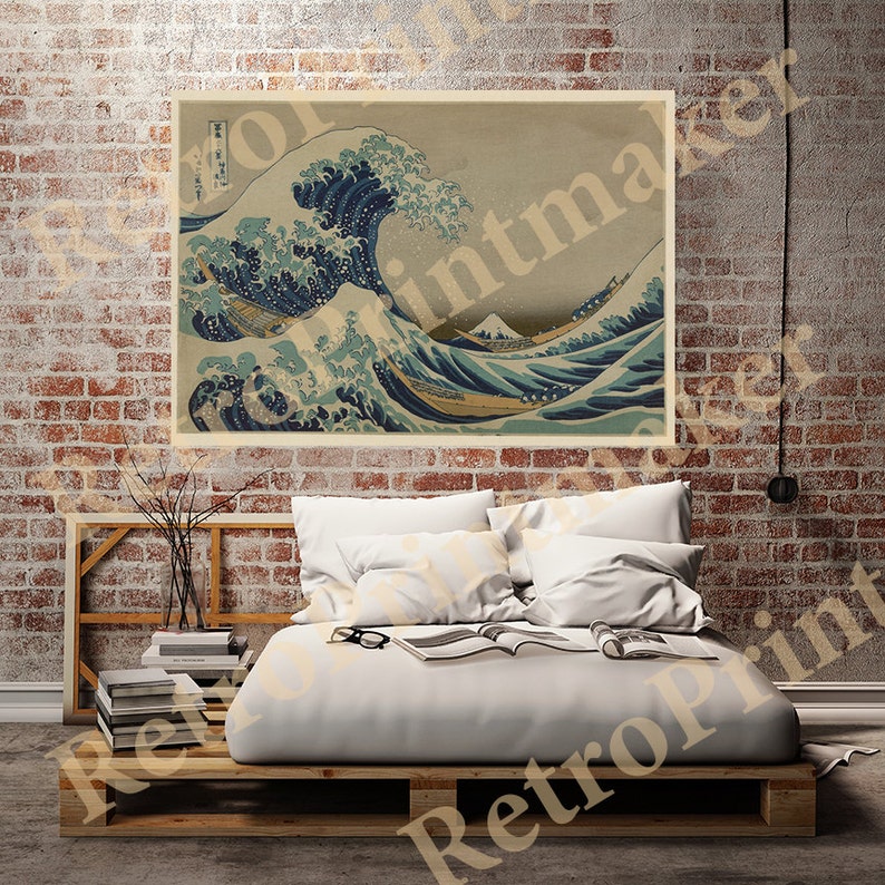 Kanagawa oki nami ura The great wave off shore of Kanagawa. | Etsy