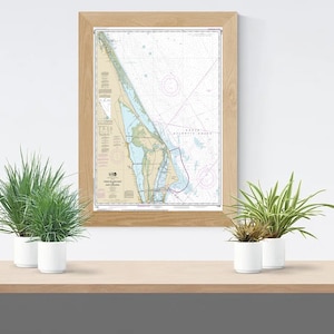 NOAA Nautical Charts of Ponce De Leon Inlet to Cape Canaveral, Florida ...