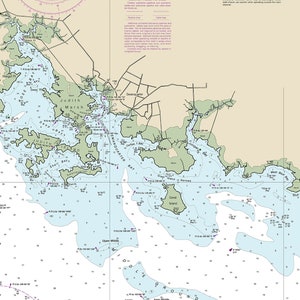 Nautical Chart of Pamlico Sound Western, North Carolina. NOAA Bay ...