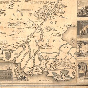 Map of the Land of Promise and the Holy City of Jerusalem Describing ...