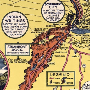 Grand Coulee Dam, Sun Lakes State Park, Washington WA. Lindgren ...