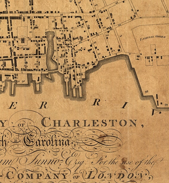 1790 Map Of South Carolina Ninety Six District, South Carolina