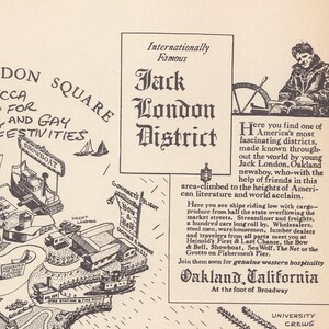 Map of Jack London District, Oakland, Alameda County, California CA ...