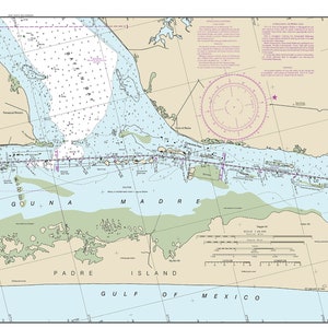 Nautical Charts of Redfish Bay to Middle Ground, Including Baffin Bay ...