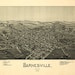 Map of Barnesville, Ohio, Belmont County, Ohio OH, 1899. Restoration ...