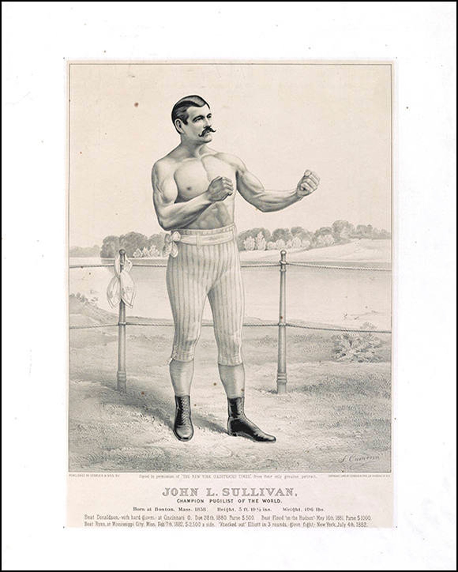 John L. Sullivan, Boston Strong Boy, Champion Pugilist of the World ...