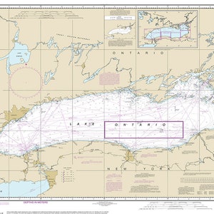Nautical Charts of Lake Ontario. Lake Erie. Great Lakes. Lake Simcoe ...