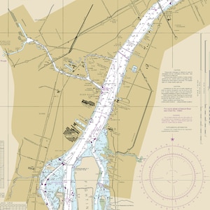 Nautical Charts of Detroit River. Michigan. Great Lakes. Lake Erie ...