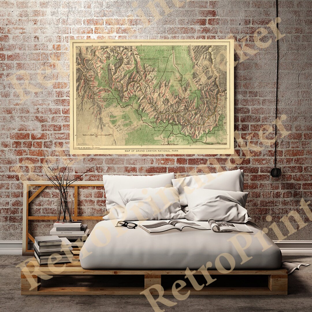 Grand Canyon National Park. National Parks & Reserves. Vintage ...