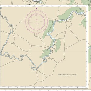Nautical Charts of St Andrew Sound and Satilla River. Georgia. 11504 ...