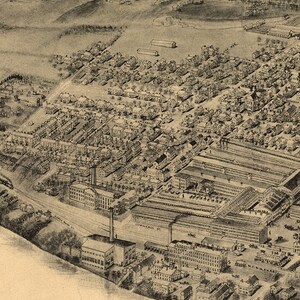 Map of Thompsonville (now Enfield), Hartford County, Connecticut CT ...