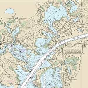Nautical Chart of Cape Cod Canal 13236., Massachusetts. Buzzards Bay ...