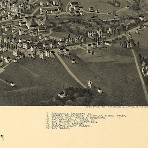 Map of Barnesville, Ohio, Belmont County, Ohio OH, 1899. Restoration ...