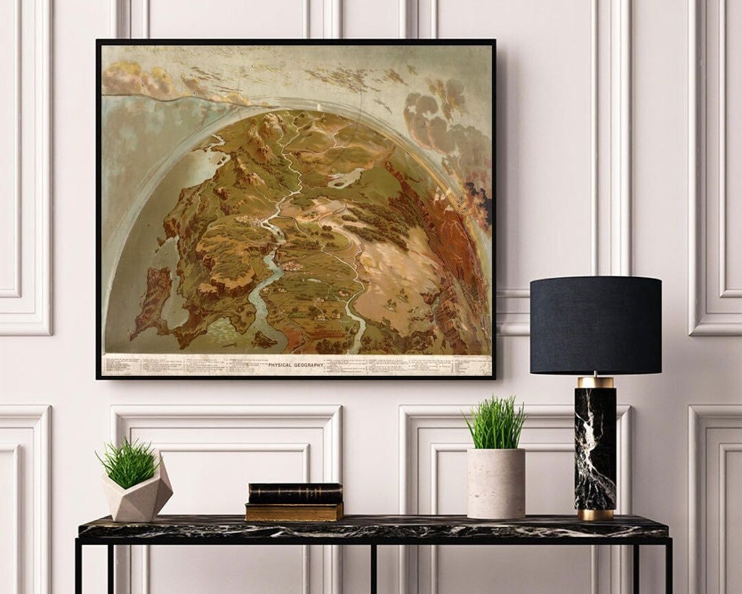 Pictorial Educational: Physical Geography, Features Under the Earth's ...