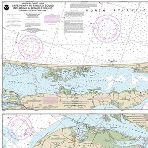 Nautical Charts of Cape Henry to Pamlico Sound, Including Albemarle ...