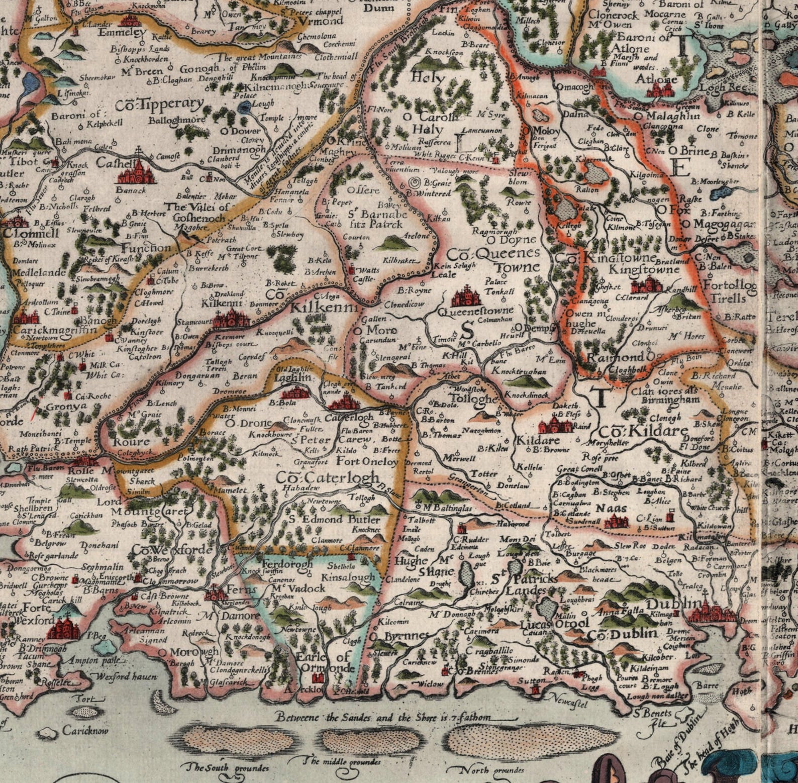 Map of Ireland Baptista Boazio 1600. Vintage Home Deco Style | Etsy