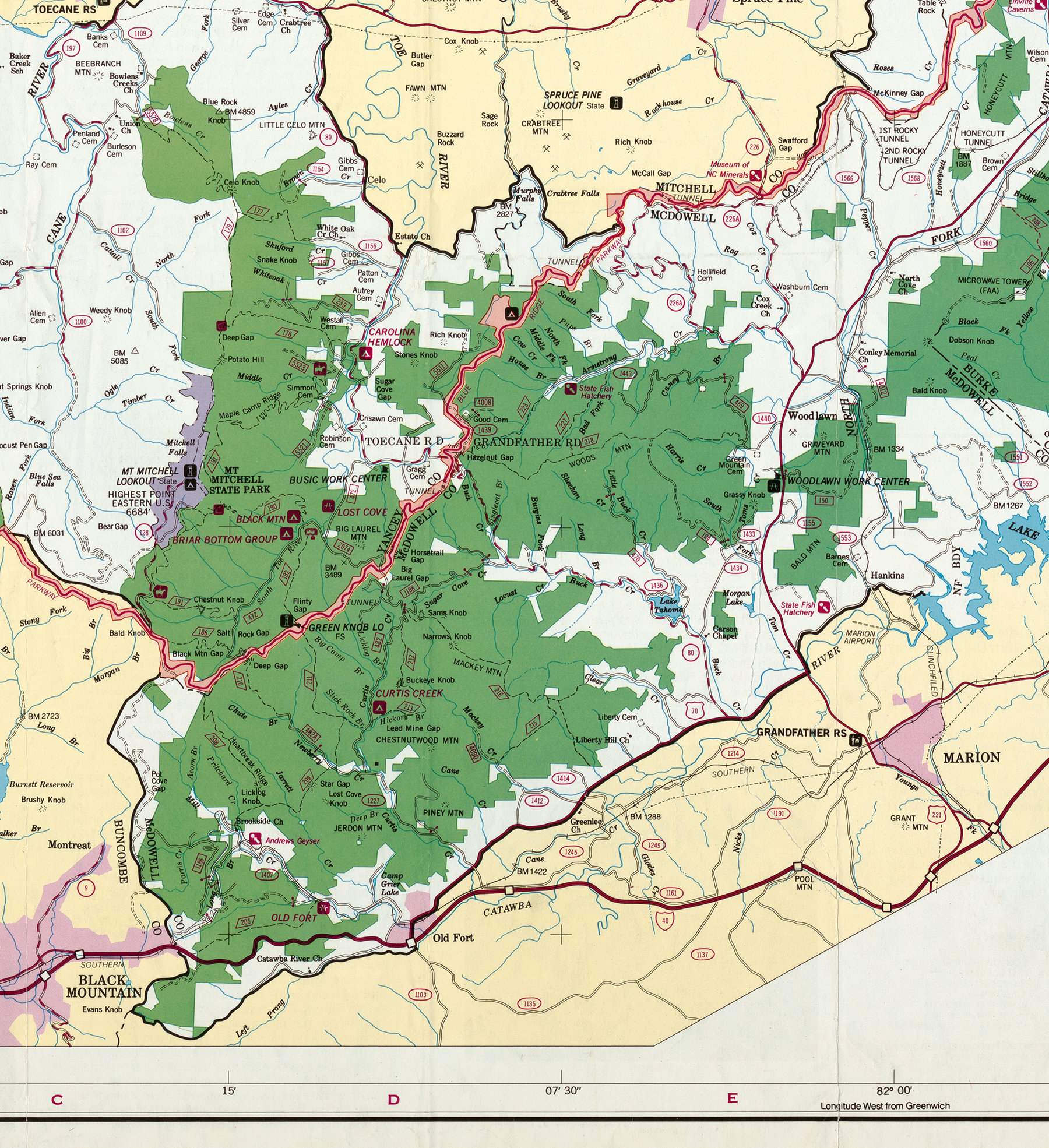 Pisgah National Forest Map