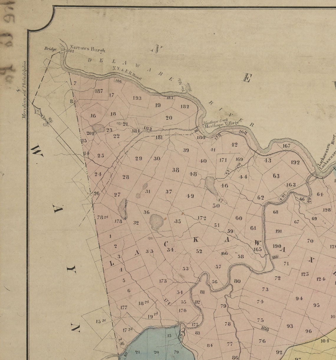 Map of Pike County Pennsylvania. 1856. Vintage Restoration | Etsy