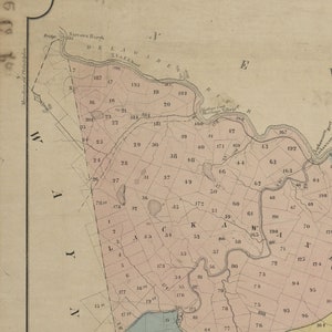 Map of Pike County, Pennsylvania. 1856. Vintage Restoration Hardware ...
