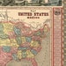 Map of the United States, 1855. Restoration Hardware Home Deco Style ...