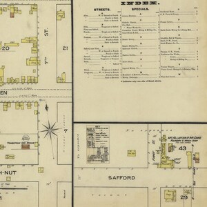 Map of Tombstone, Arizona Old Map - Wall Map Art Print. Reproduction ...
