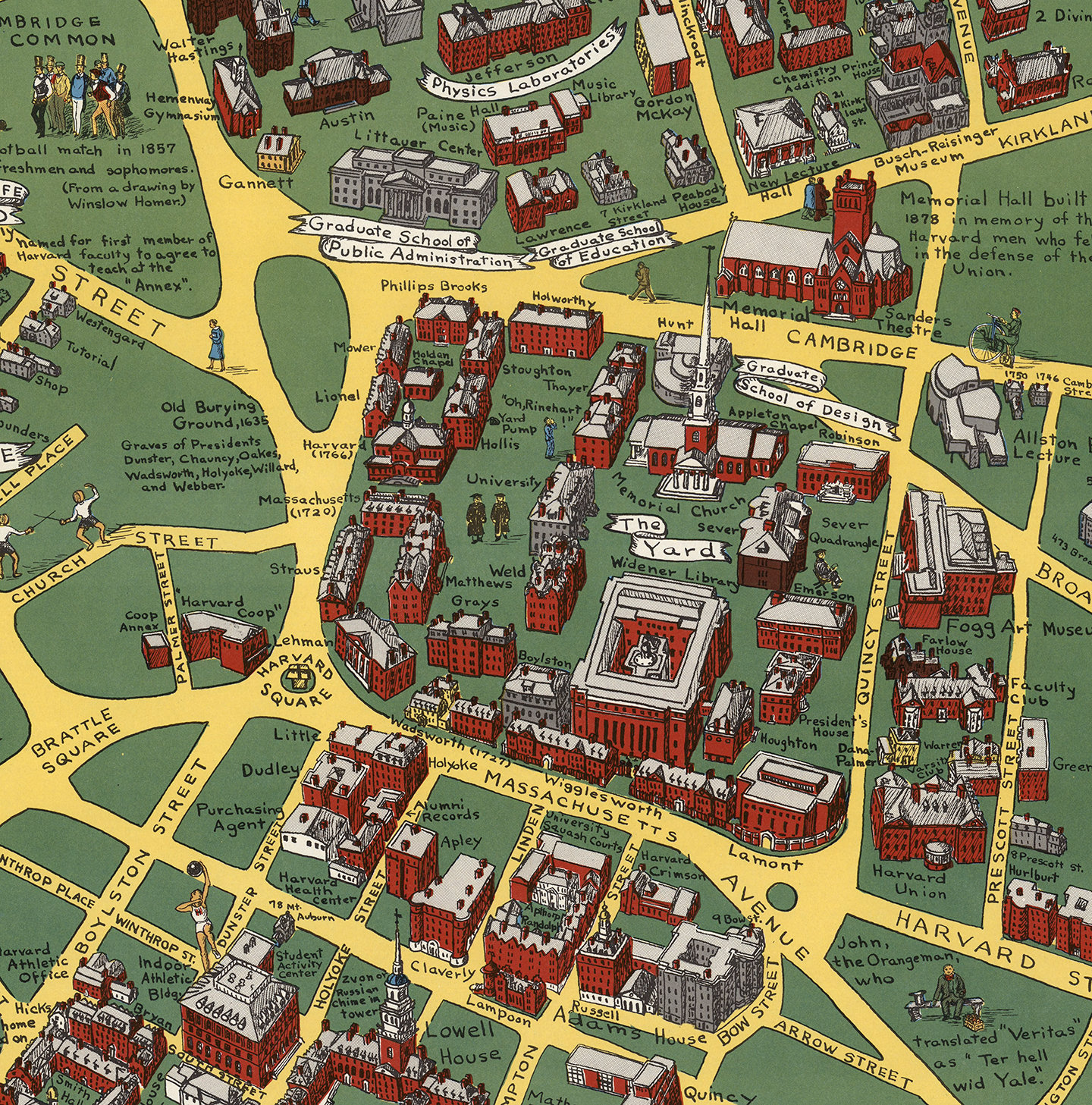 Harvard University Campus Map Harvard's Hemenway Gymnasium