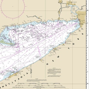 Nautical Charts of Lake Erie. Great Lakes. Lake Ontario. Lake Simcoe ...