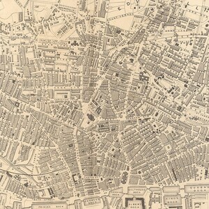 Map of Liverpool, England U.K. 1851. Restoration Hardware Home Deco ...